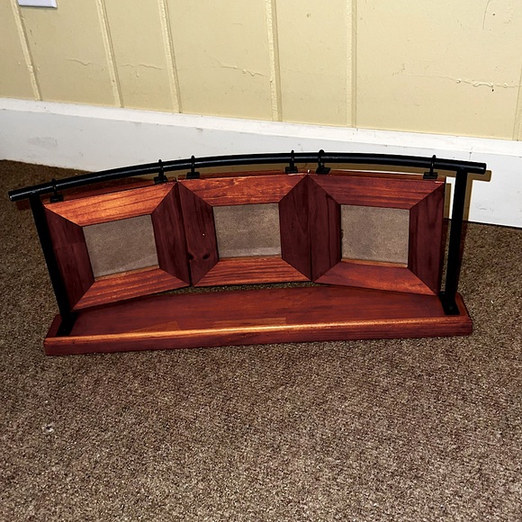 Pier 1 | Accents | Pier 3x3 Wooden Curved Metal Strand Picture Frame ...